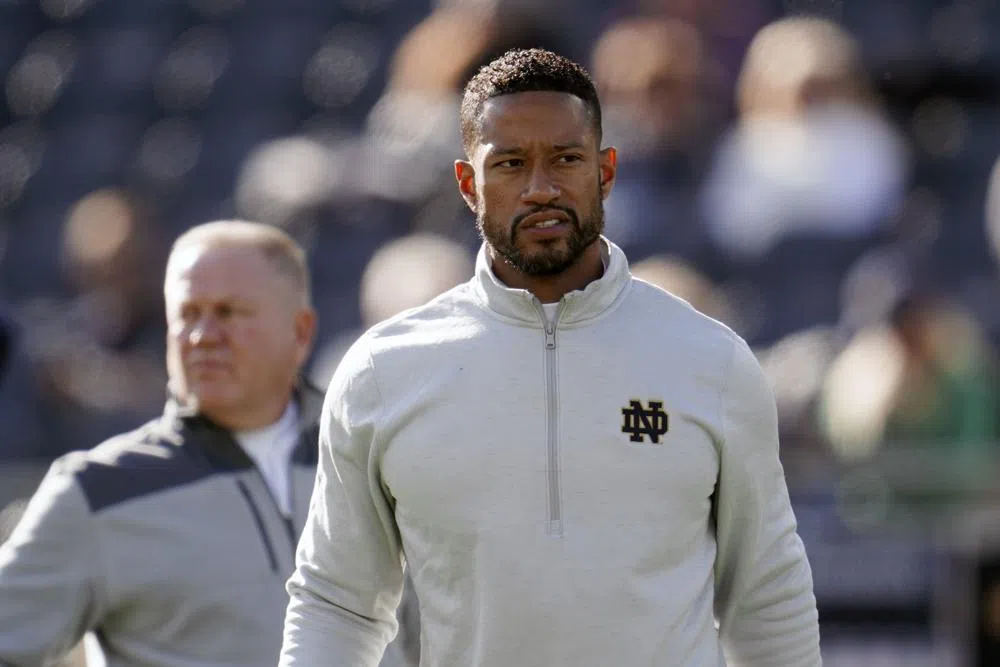 Notre Dame Football Elevates DC Freeman to Head Coach | The Mighty 790 ...