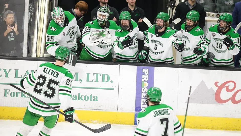 UND Holds Off Colorado College in Game 1 of NCHC First Round Series ...