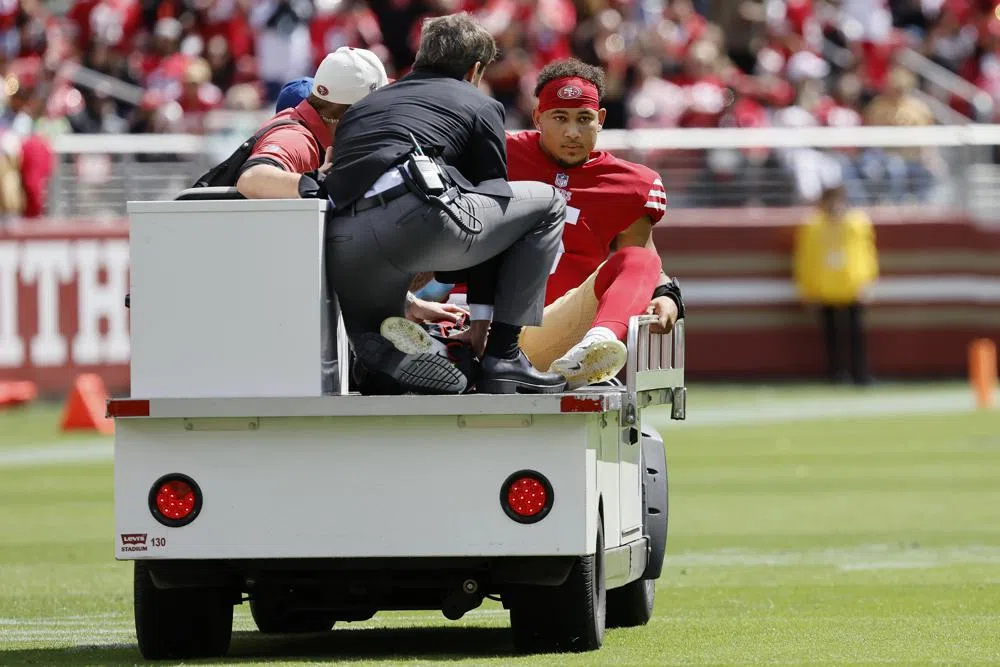 49ers QB Trey Lance out for season with broken ankle | The Mighty 790 ...