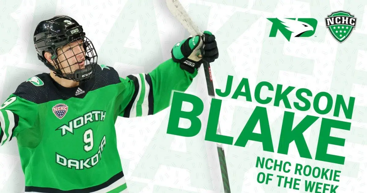 Jackson Blake named NCHC Rookie of the Week | Y94