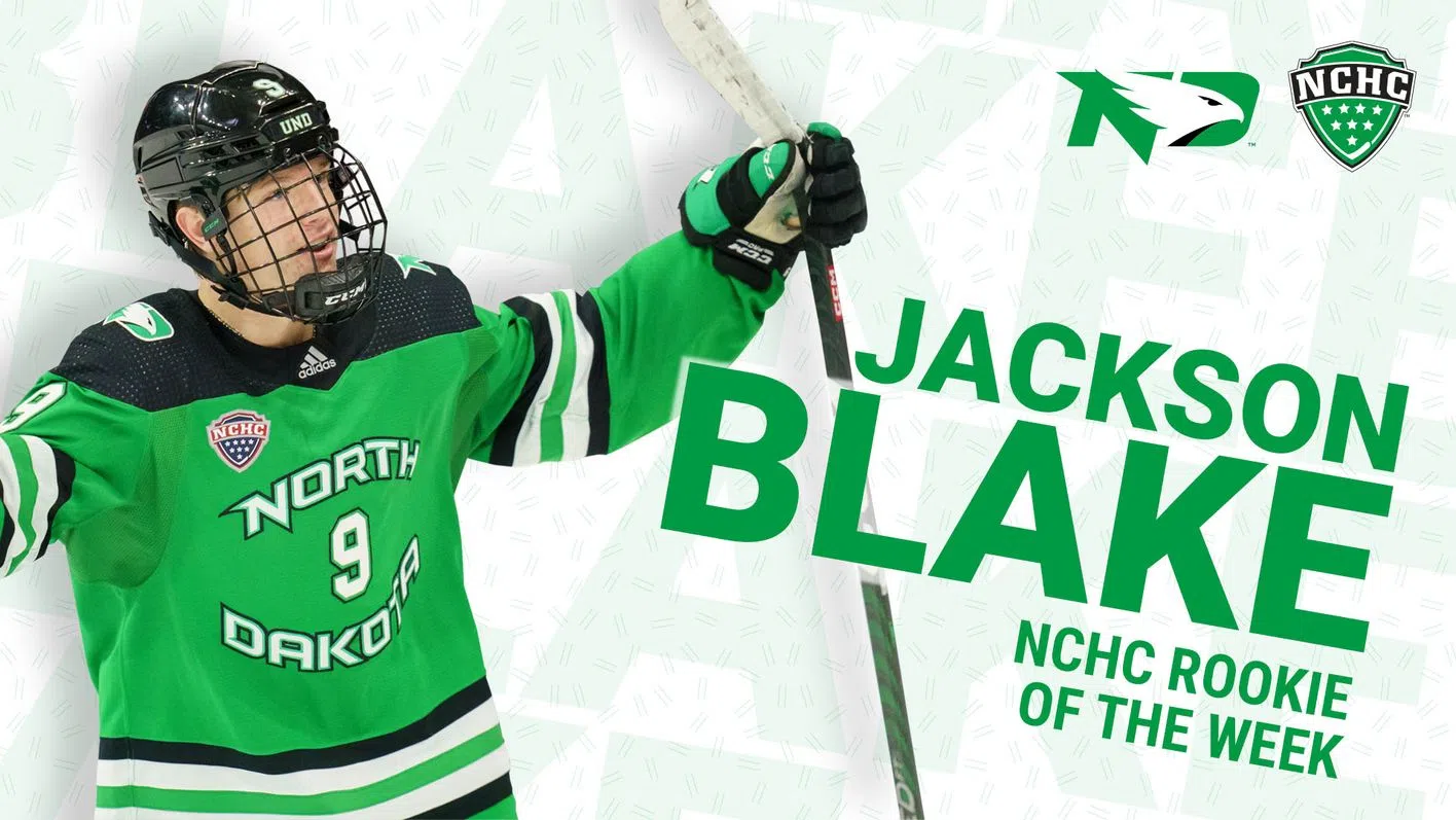 Jackson Blake named NCHC Rookie of the Week | The Mighty 790 KFGO | KFGO