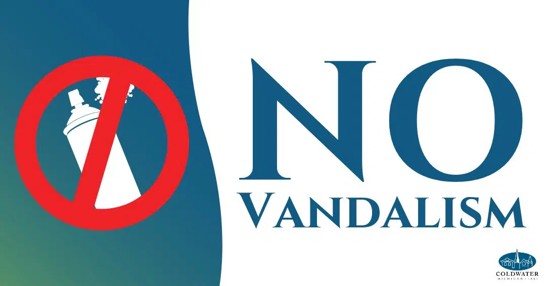 No Vandalism Sign
