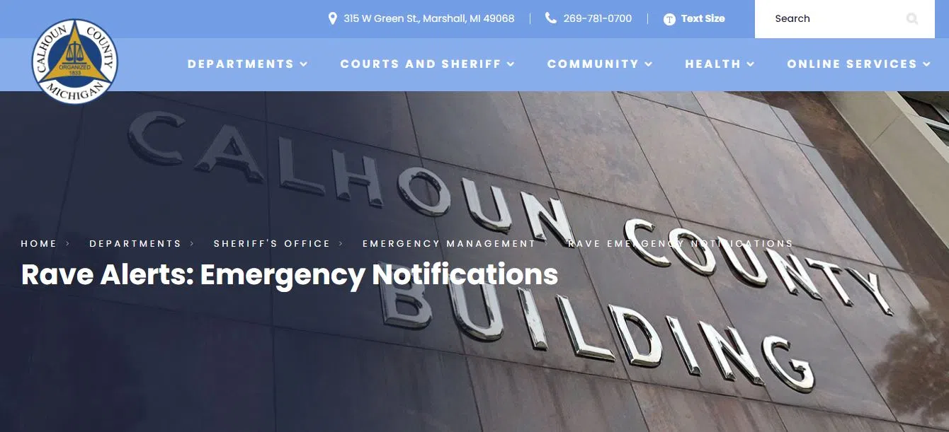 Rave Alerts emergency notification system coming to Calhoun County ...