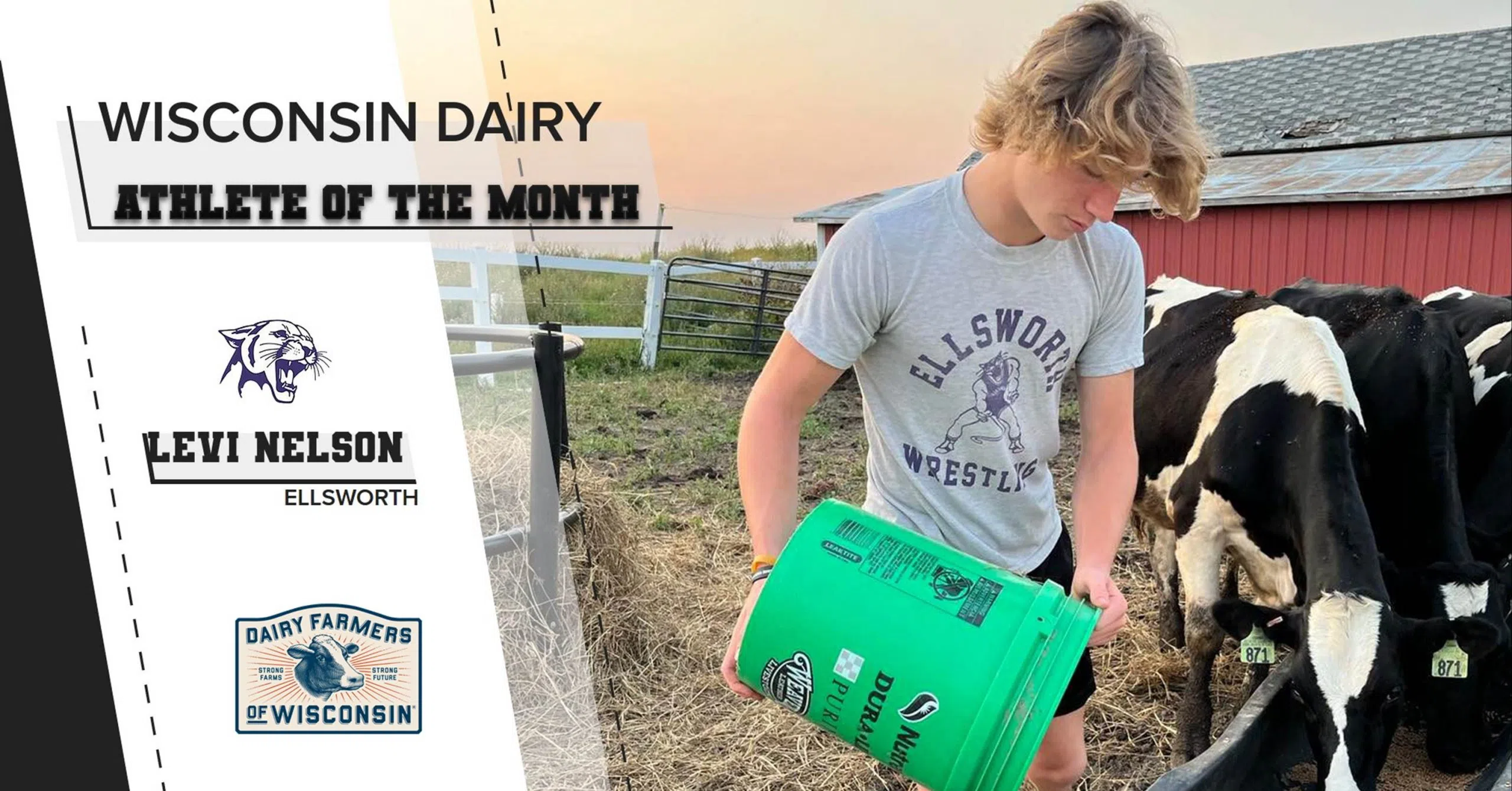 Levi Nelson Honored as Wisconsin Dairy Athlete of the Month | WSAU News ...