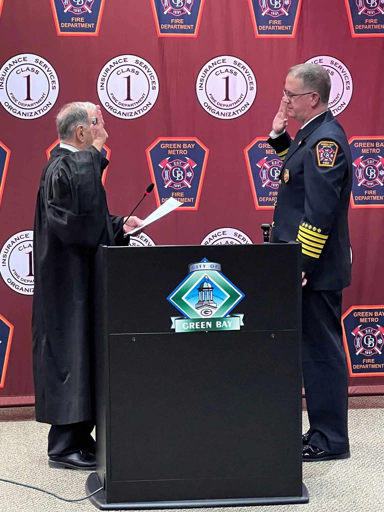 Fire Department Podium Lectern