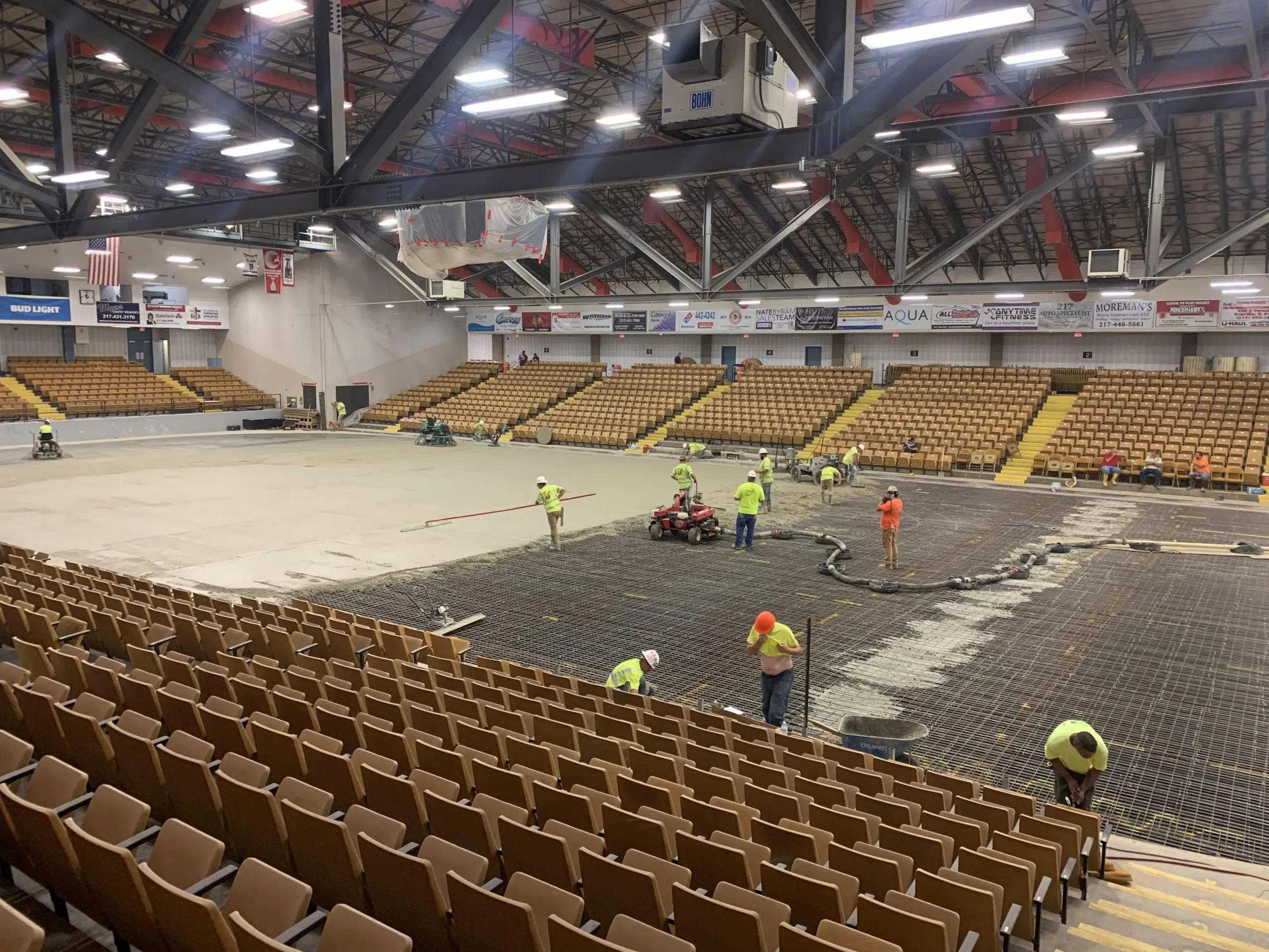Concrete Being Poured at Palmer Arena | Vermilion County First