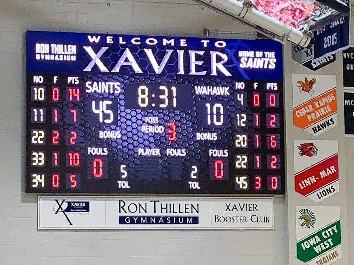 Xavier High School, Cedar Rapids, IA Installs Two LED Videoboards from Danville’s Watchfire ...