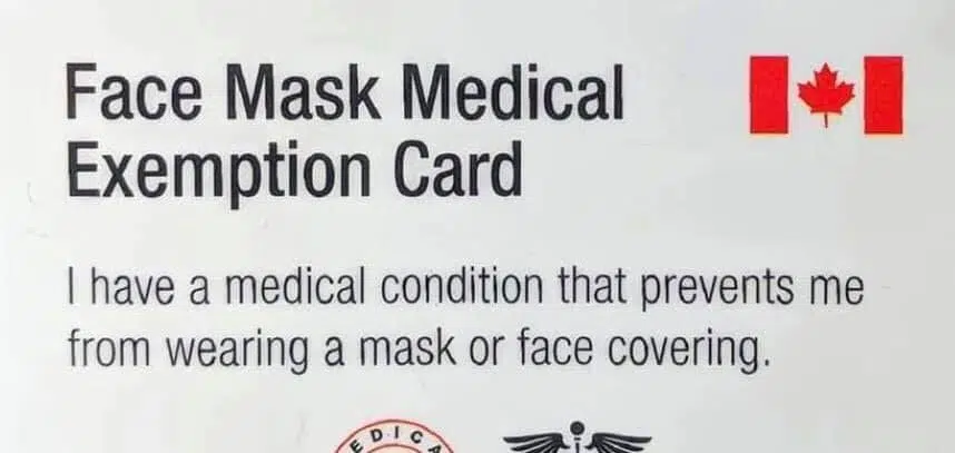 Fake Mask Exemption Cards Being Distributed Online | Country 104.9