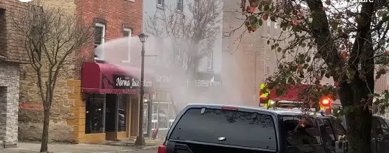 Fire Above Norma Jeans In Owen Sound | Bayshore Broadcasting News Centre