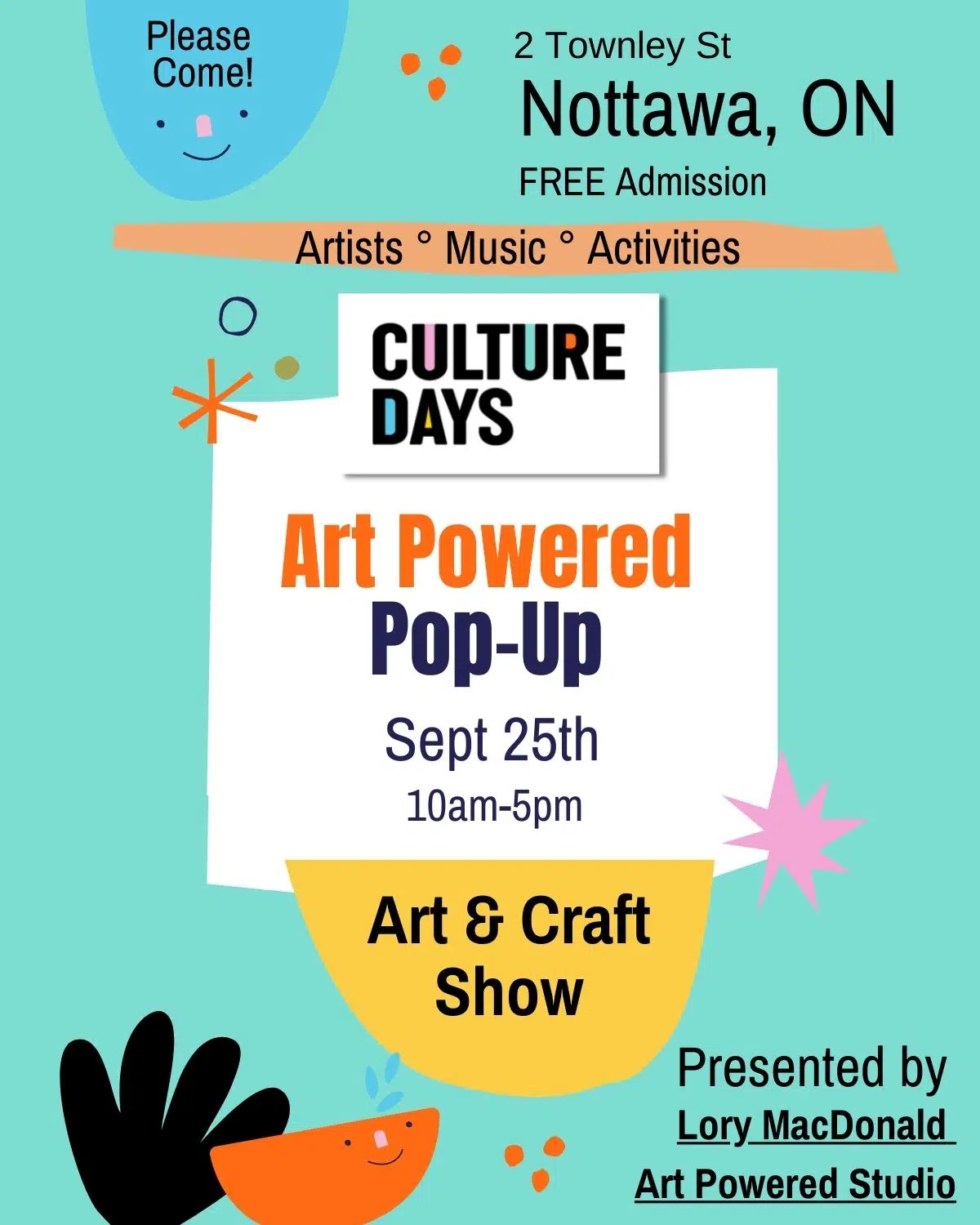 Free Art Powered Pop-Up Event In Nottawa | Max 97.7
