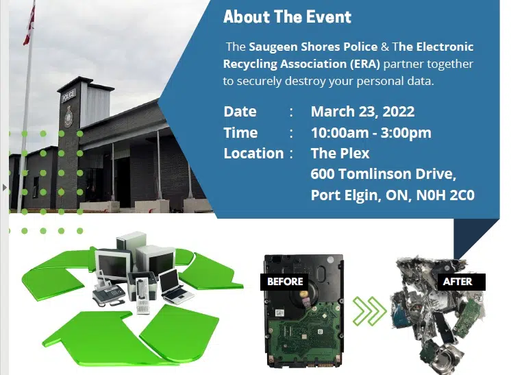 Data Destruction Event Coming Up In Port Elgin | 97.9 the Bruce