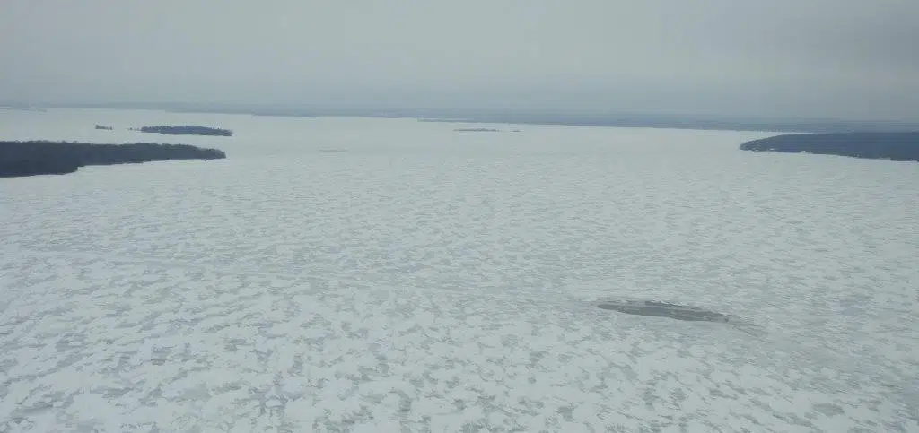 Aerial Photos Show Ice Surface Weakening On Georgian Bay | Bayshore ...