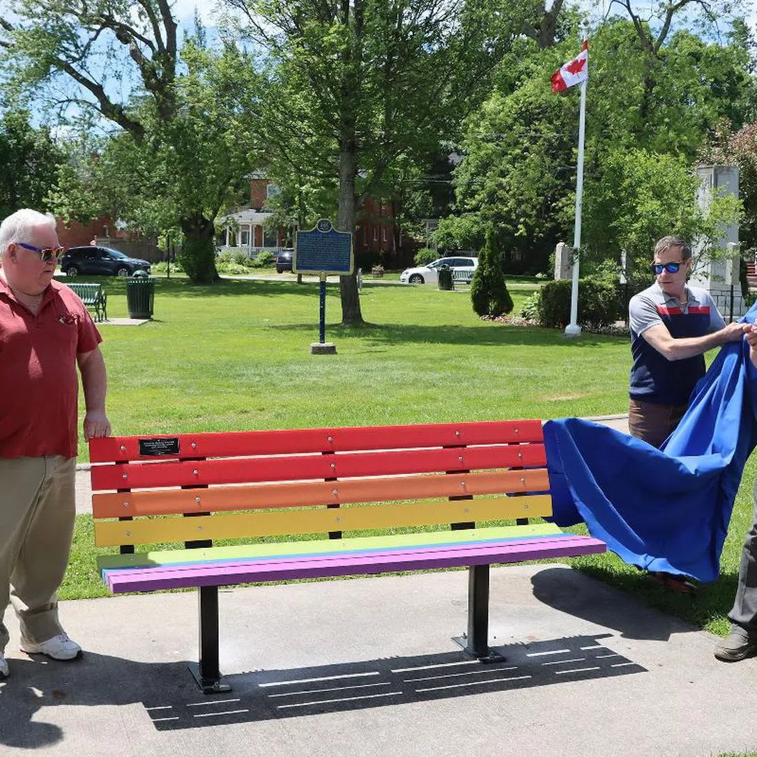 Huntsville Unveils New Pride Bench | Bayshore Broadcasting News Centre