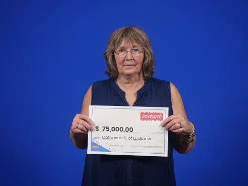 Lucknow Woman Wins $75,000 In Lottery | 97.9 the Bruce