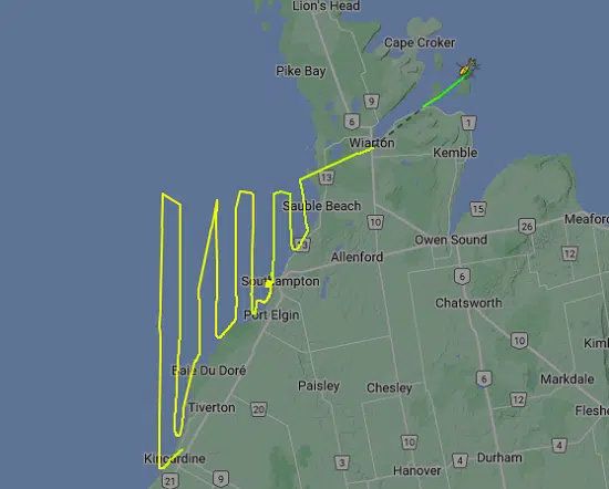 Coast Guard Searching For Debris From NORAD Action Near Lake Huron ...