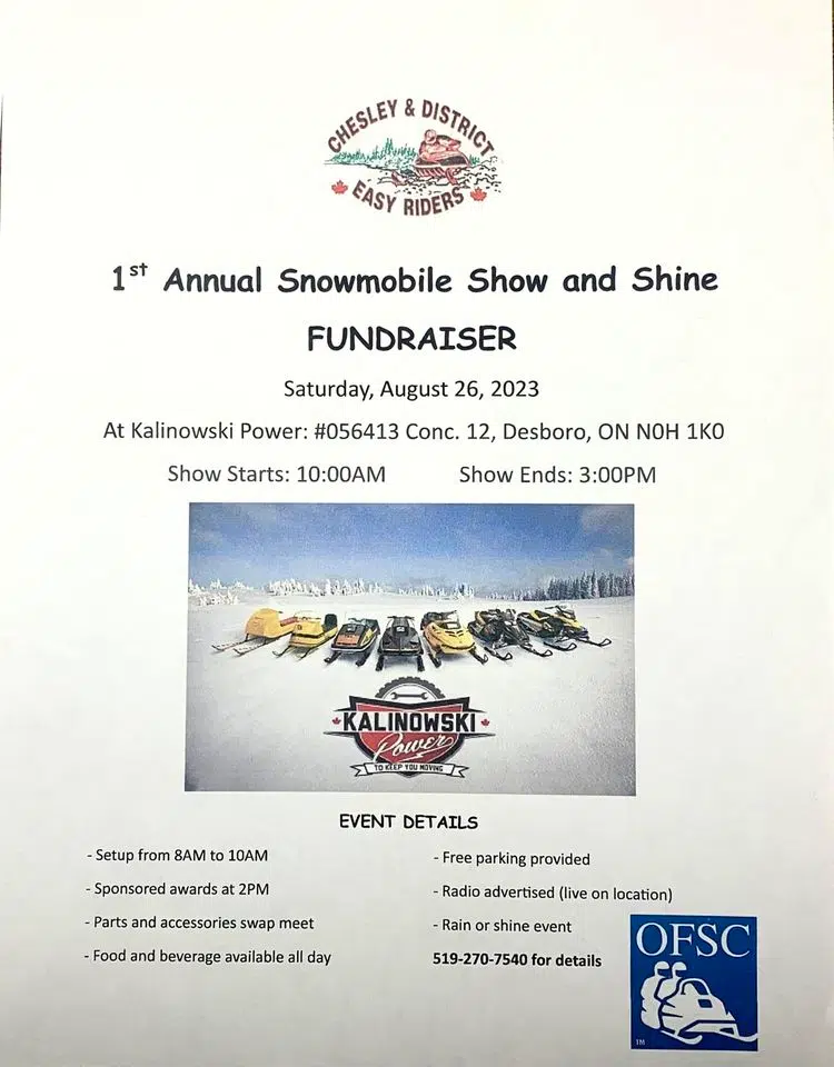Snowmobile Show & Shine Aug 25th. Amy Kalinowski with The Great Paul ...