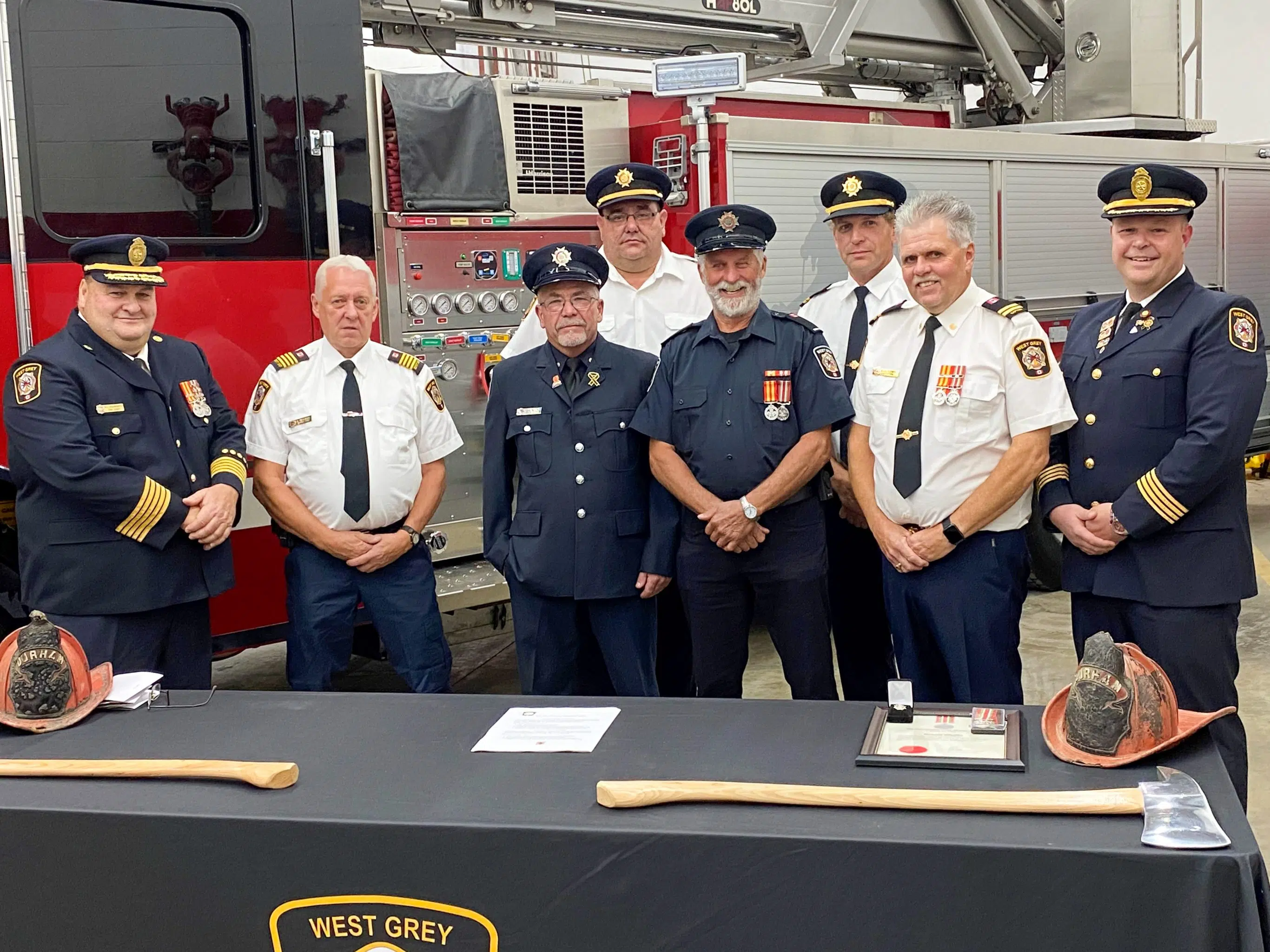 Award Ceremony Held To Honour Long-Serving Firefighters | 89.3 CFOS FM