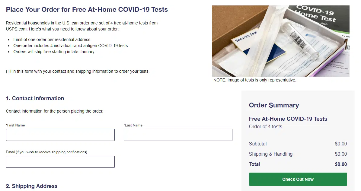 CORONAVIRUS: Free at-home test ordering process begins early; free N95 ...