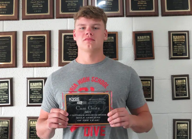 Cam Geitz honored as KVOE Emporia High male Athlete of the Year | KVOE