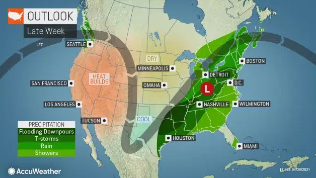 Heat to the west of the KELO Radio listening area, heavy rains to the ...