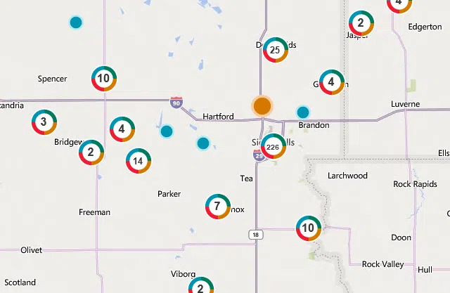Xcel Energy still reporting outages in the Sioux Falls metro area and ...
