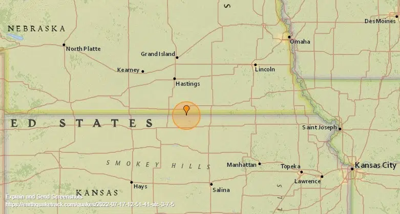 3.7 magnitude earthquake in Nebraska this morning | KELO-AM