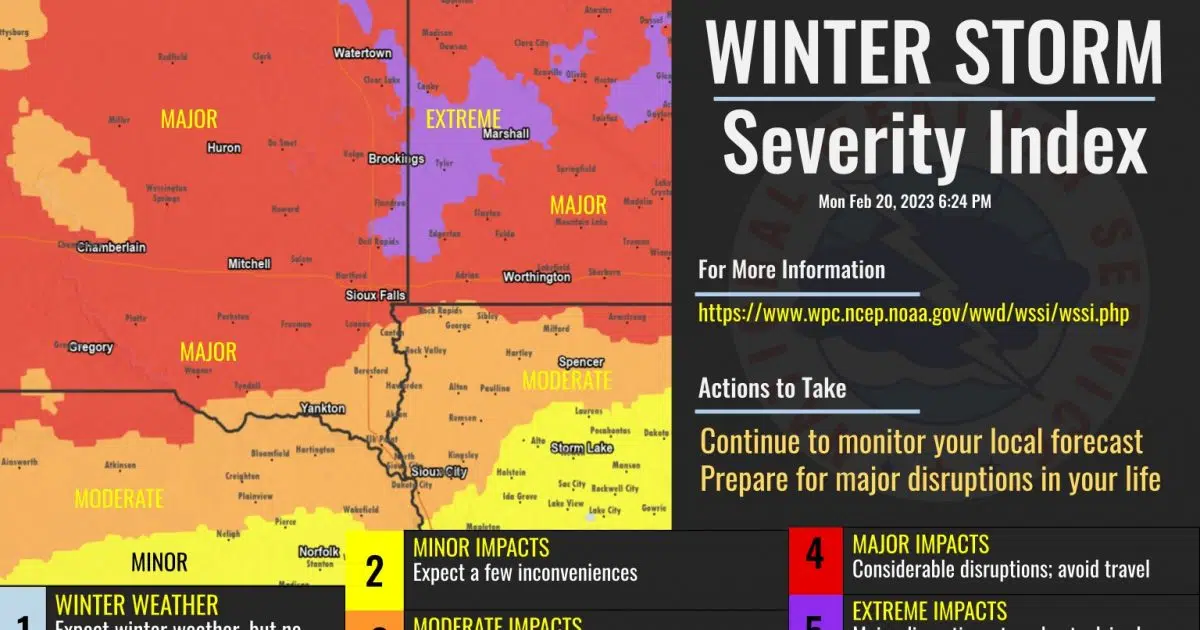 Winter storm reaches “extreme” potential | Sports Radio KWSN