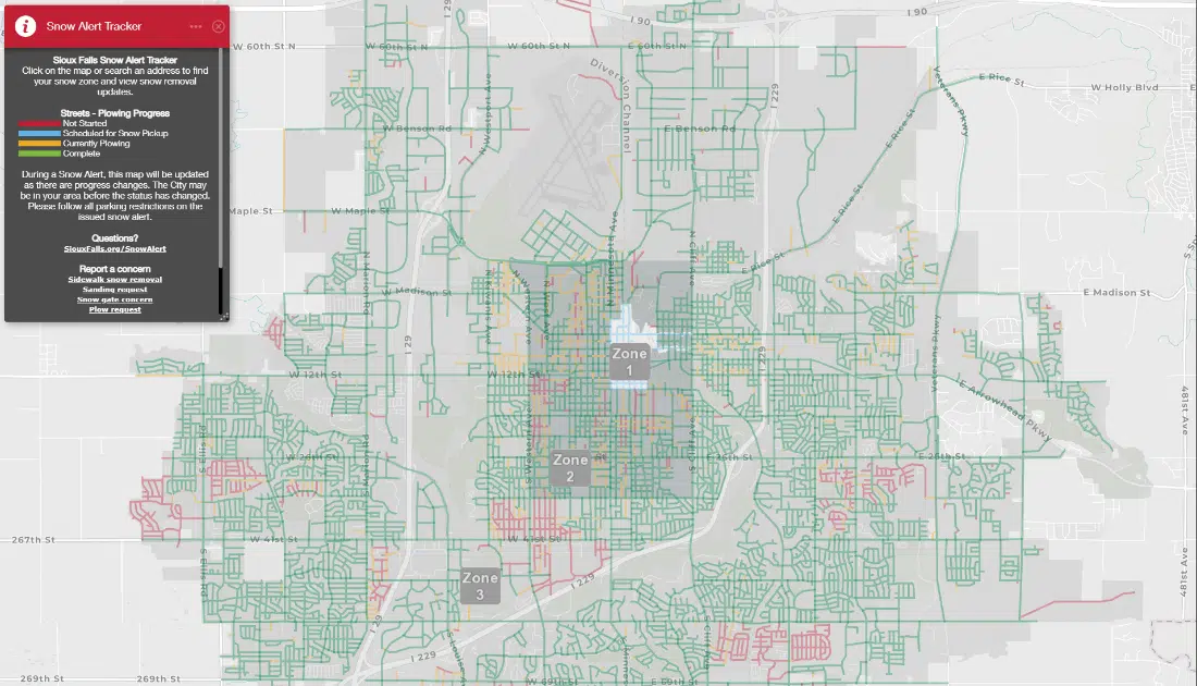City of Sioux Falls introduces Snow Plow Progress Tracker amid ongoing ...