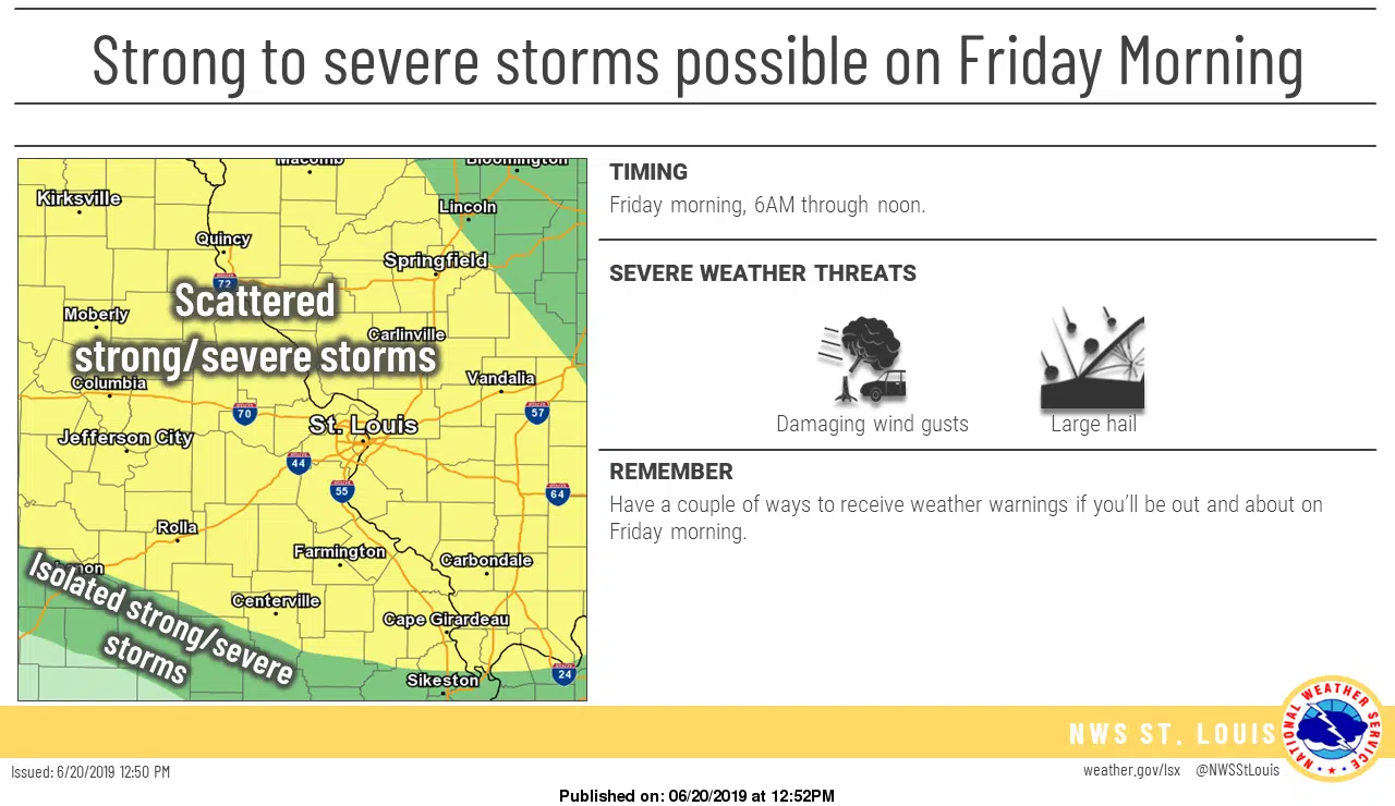 Strong to Severe Storms are possible Friday morning | Vandalia Radio