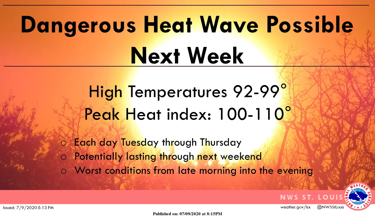 Major Heat and Humidity will return next week | Vandalia Radio