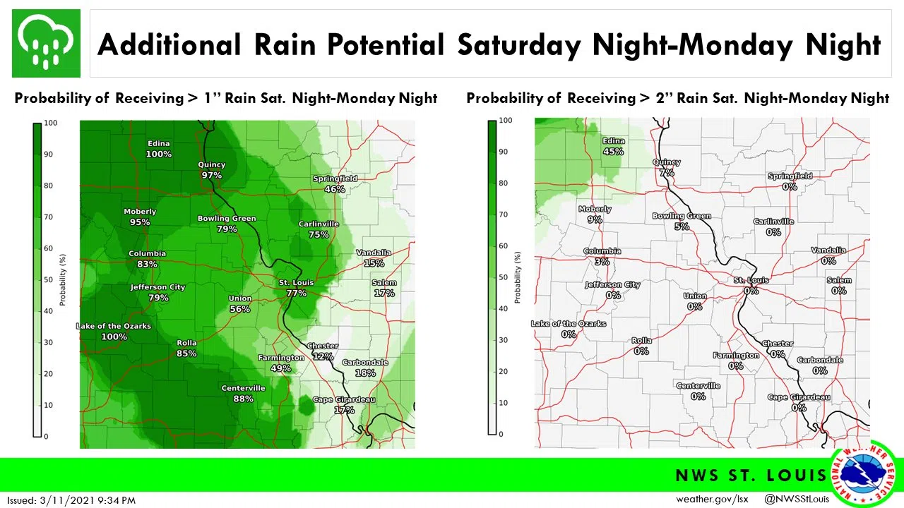 Chance of rain today, Rain Likely Tonight and at different times during ...