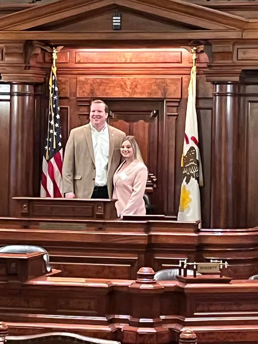 State Sen Jason Plummer welcomes students to Springfield as part of his ...