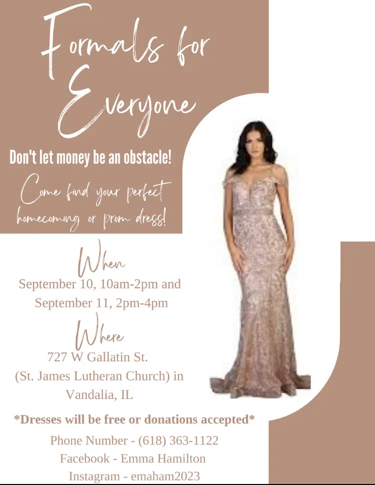 VCHS Senior puts together “Formals for Everyone” | Vandalia Radio