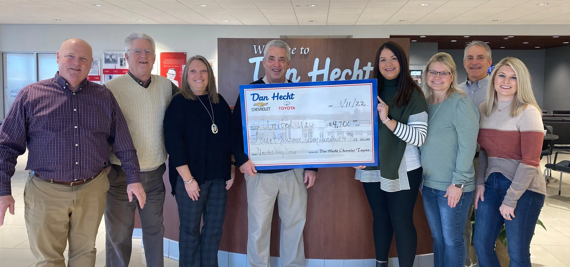 Dan Hecht Chevrolet Toyota donates to United Way of Effingham County ...