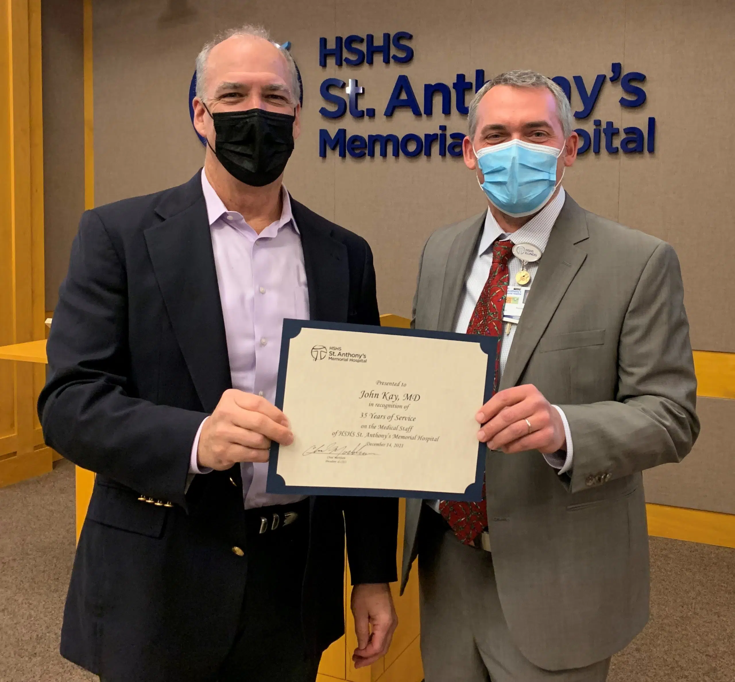 HSHS St. Anthony’s Memorial Hospital Honors Medical Staff For Years Of ...