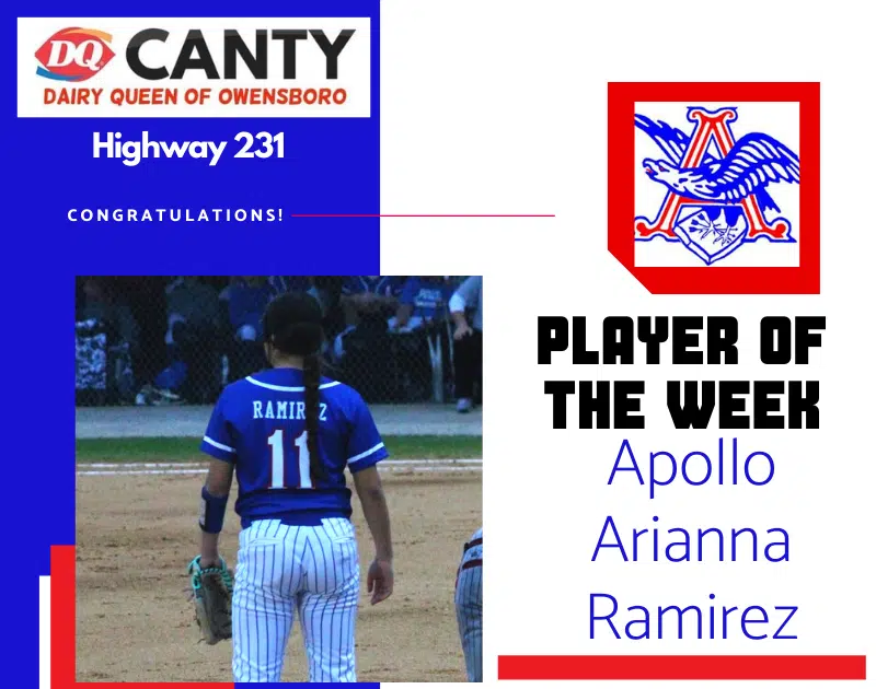Arianna Ramirez named ESPN Owensboro Apollo Eagle of the week BTYB ...
