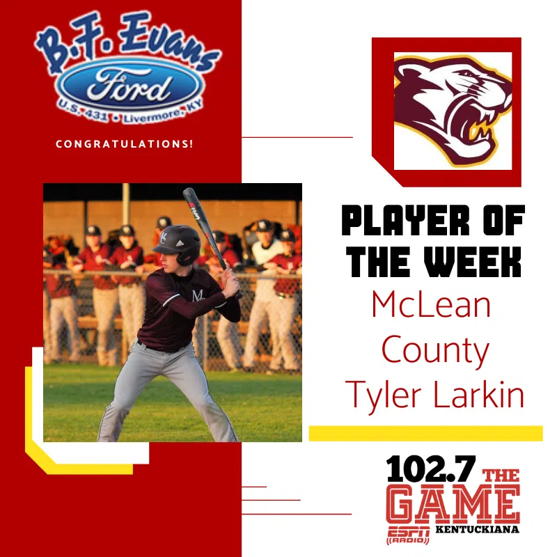 Tyler Larkin named ESPN Owensboro McLean County Player of the week BTYB ...