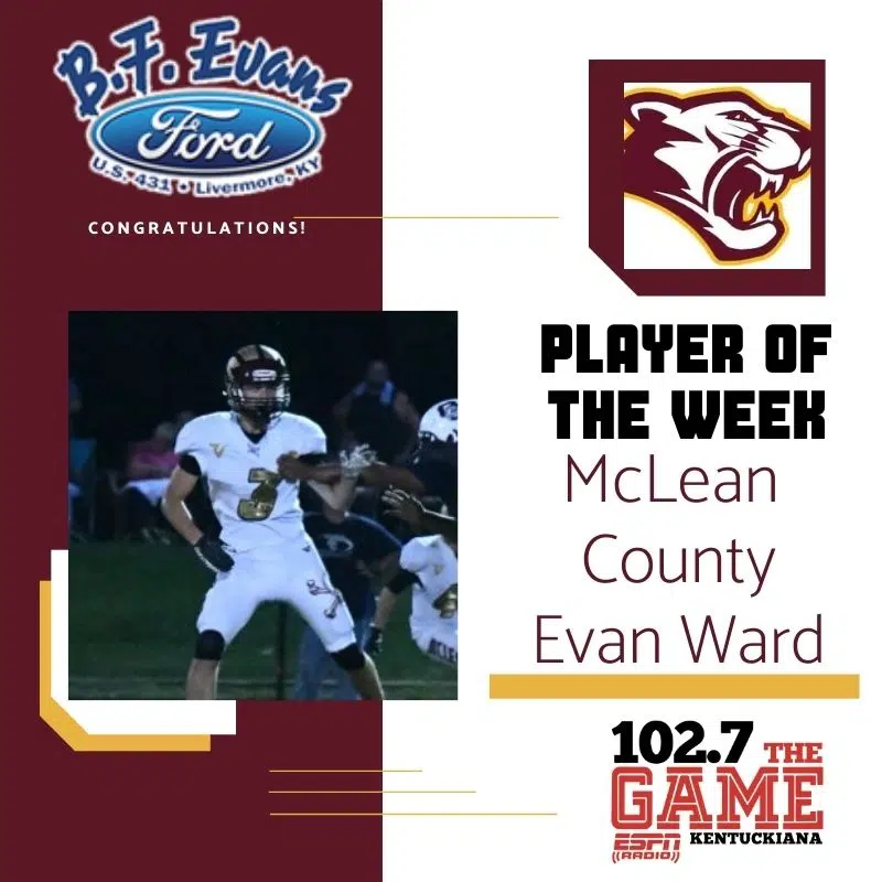 Evan Ward named ESPN Owensboro McLean County Cougar of the week BTYB BF ...