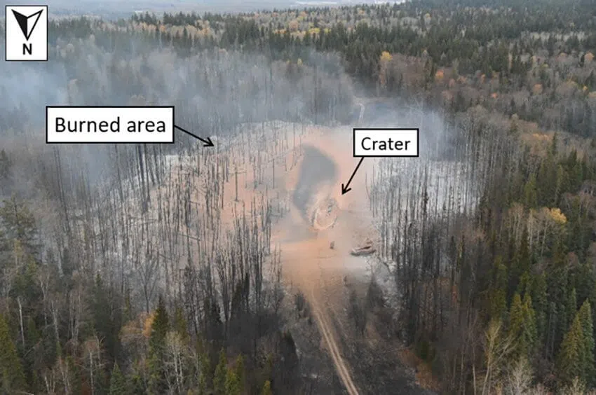 A crack caused the rupture of a natural gas pipeline near Prince George ...