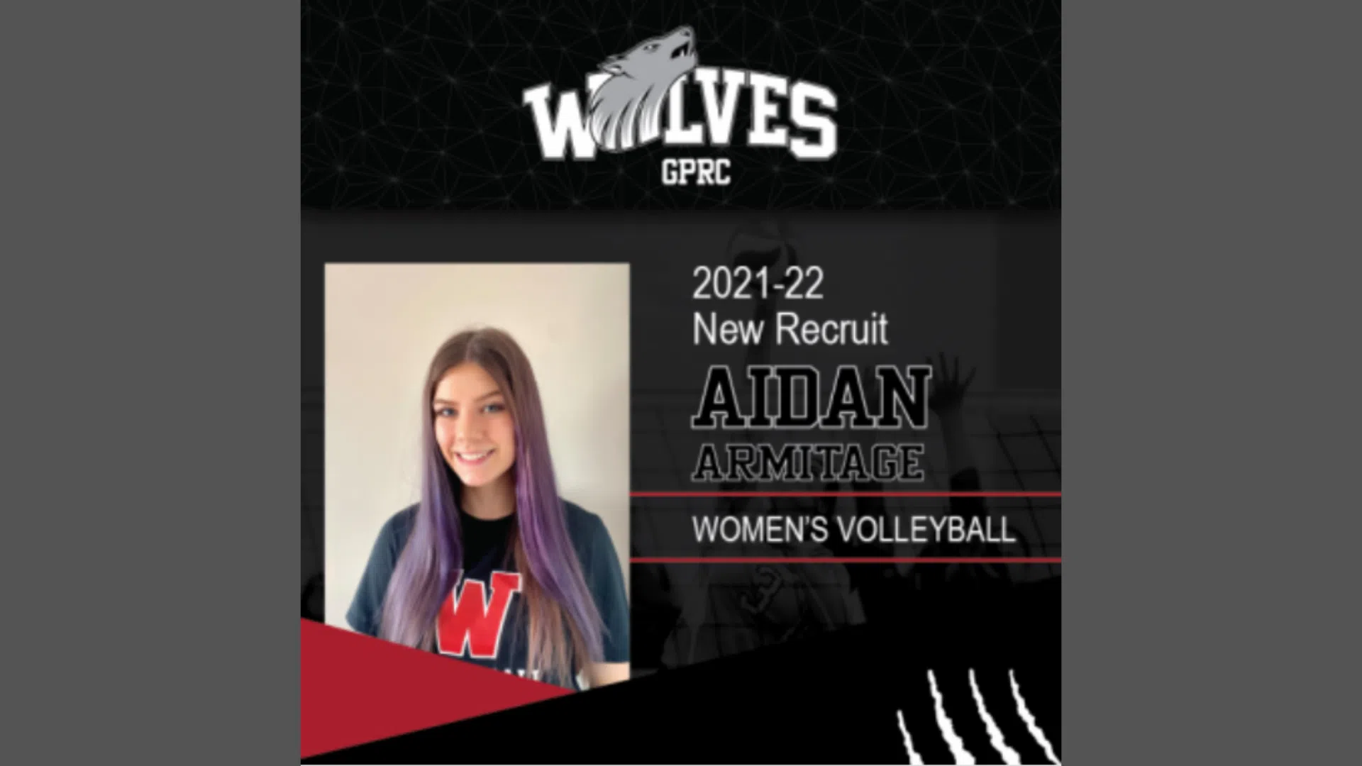 Armitage commits to GPRC Wolves Volleyball