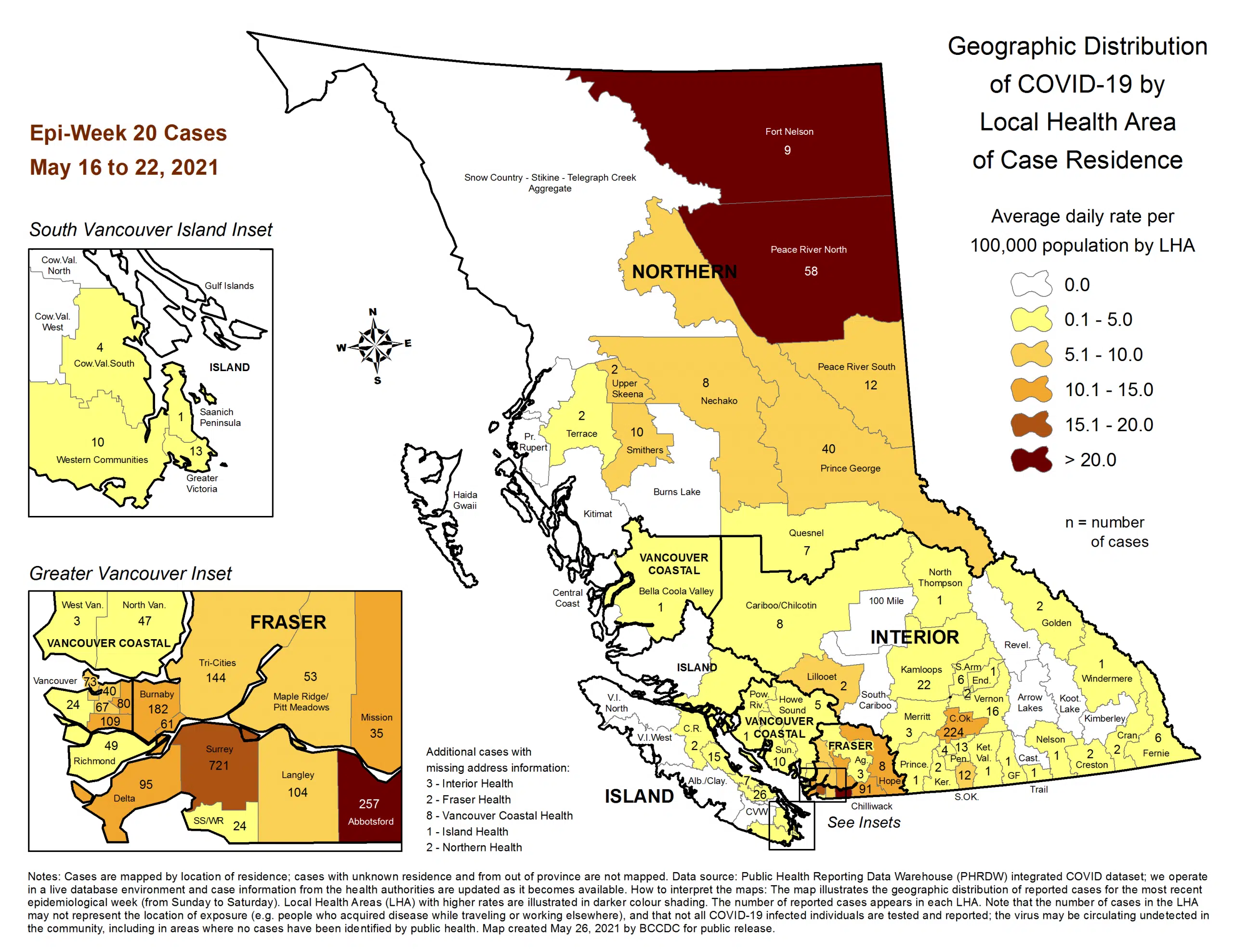 Weekly geographic distribution maps updated, vaccination coverage map ...