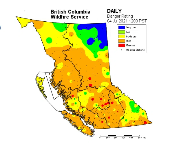 Burning conditions in BC three to four weeks ahead of schedule | Q101