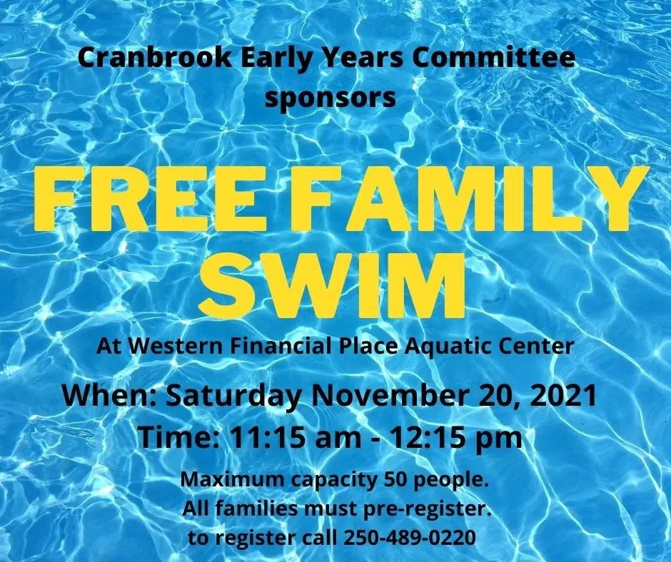 Free Family swim to happen at Western Financial Place | 102.9 Rewind Radio