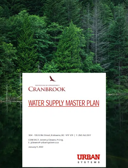 Cranbrook completes Water Supply Master Plan | 102.9 Rewind Radio