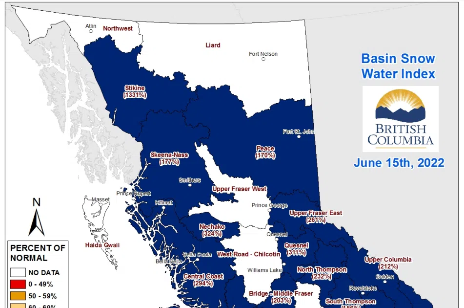 Snowpacks still high in East Kootenay, Columbia Valley; BC River ...