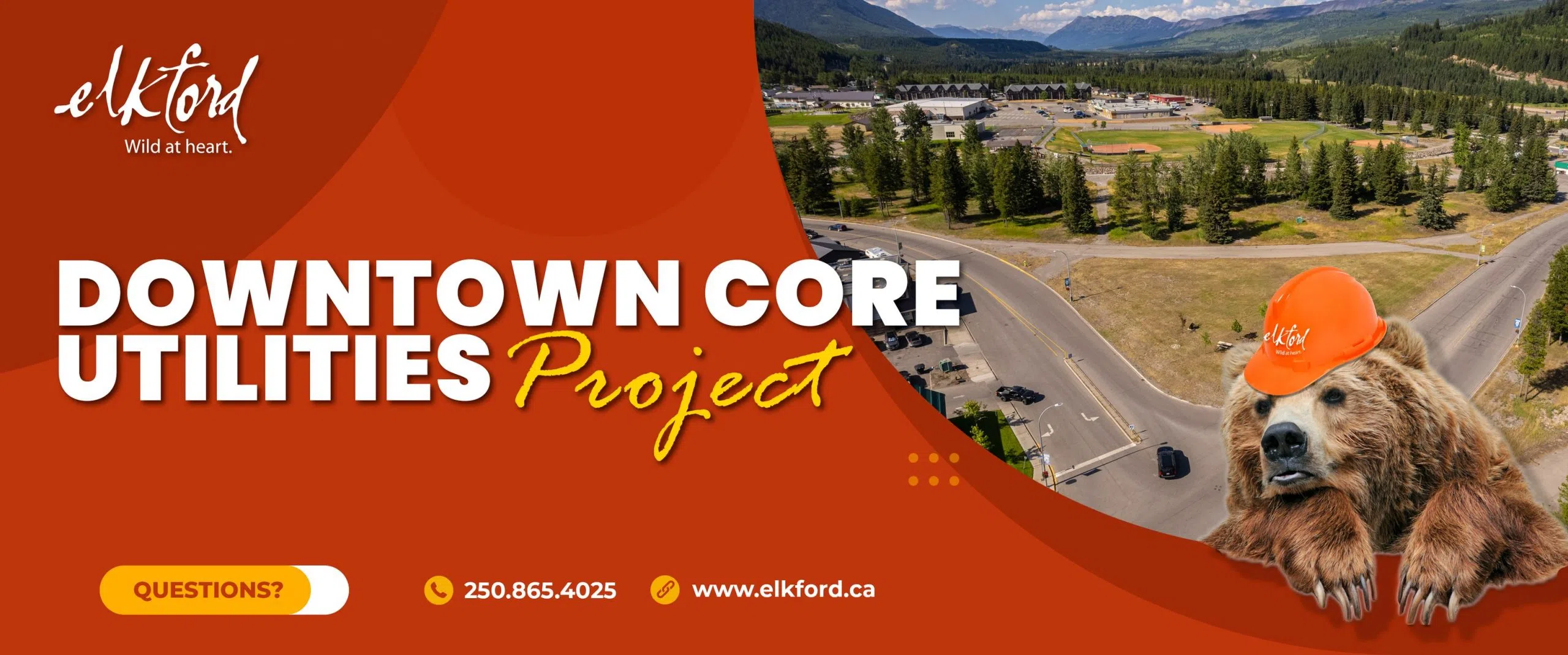 Section of Elkford’s Fording Drive closed as Downtown Core Utilities ...