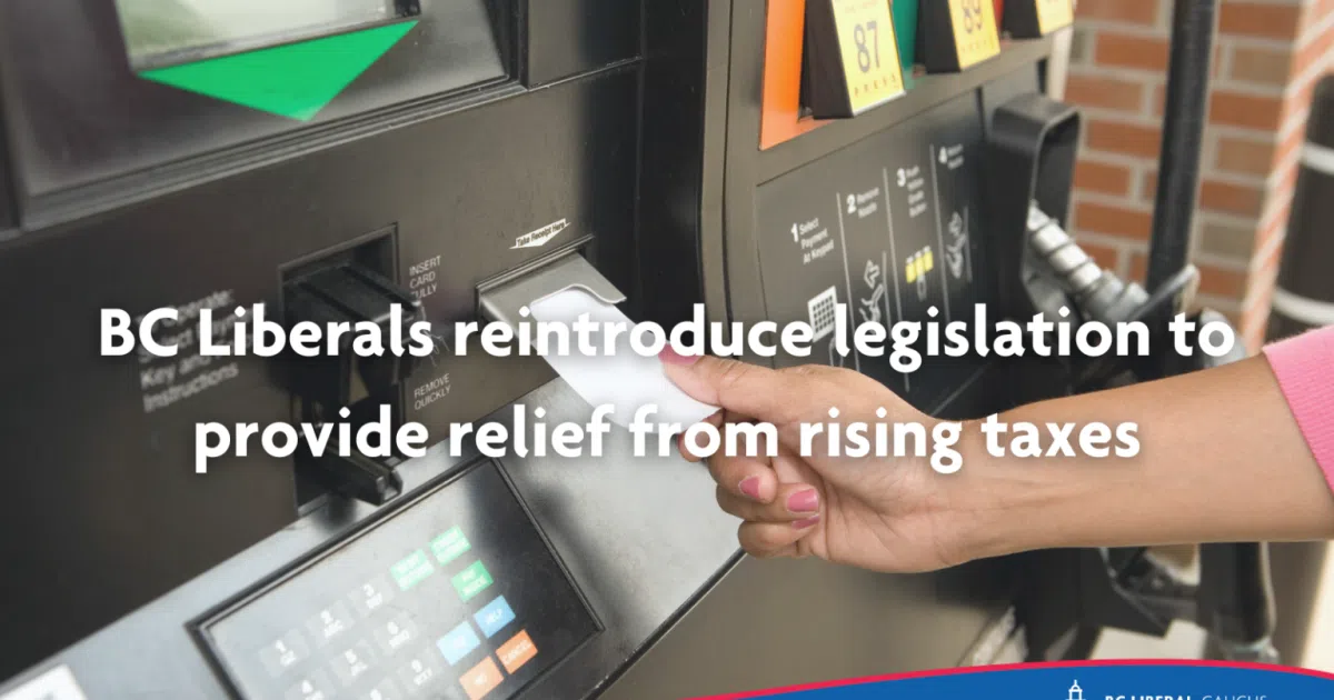 MLA Clovechok supporting BC Liberal private members bill to suspend tax ...