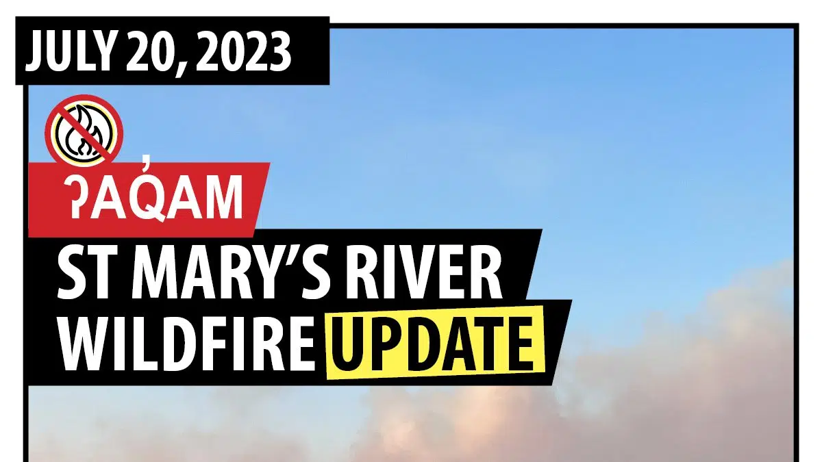 Significantly reduced activity reported from St Mary’s River Wildfire ...