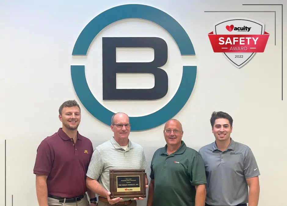 Boson Company of Marshfield Receives Acuity Insurance Safety Award ...