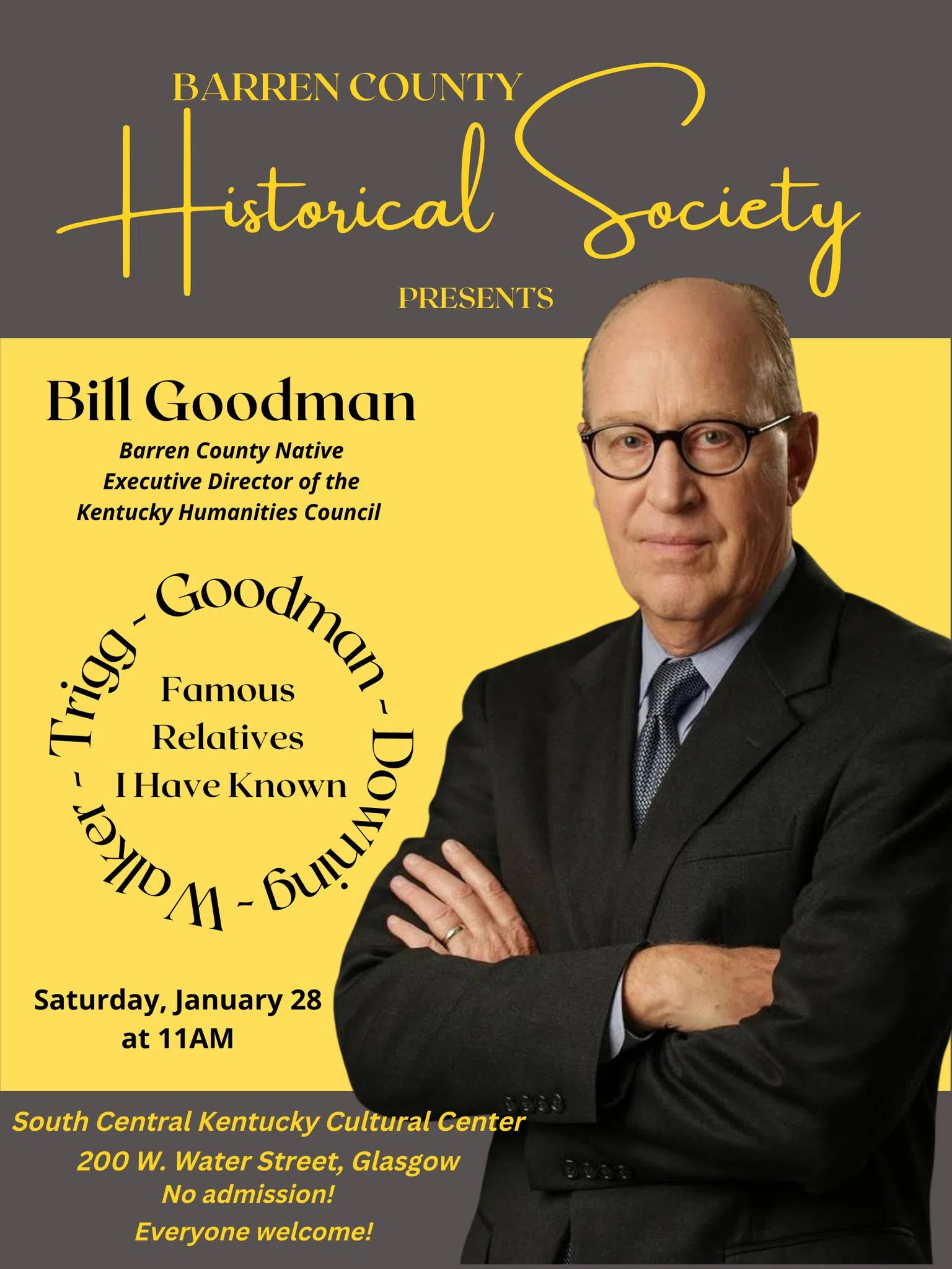 Author Bill Goodman to speak here Saturday | Glasgow News 1